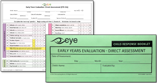 Scoring Protocol Sheets and Child Response Booklets (English) – The ...